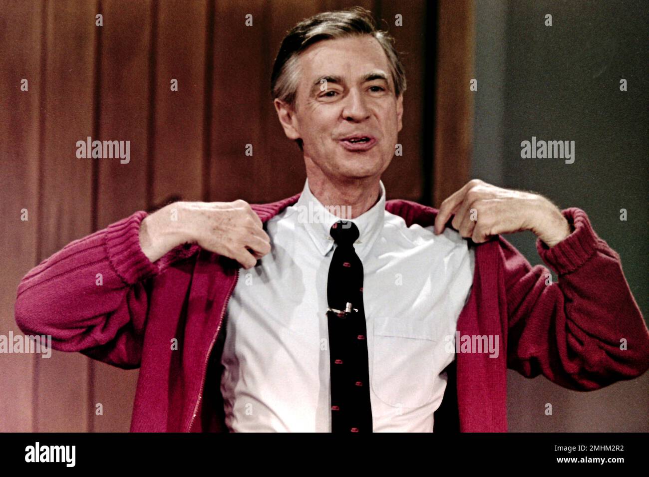 This June 28, 1989 file photo shows Fred Rogers rehearsing the opening ...