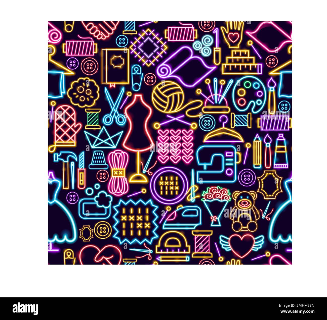 Seamless led neon hi-res stock photography and images - Alamy