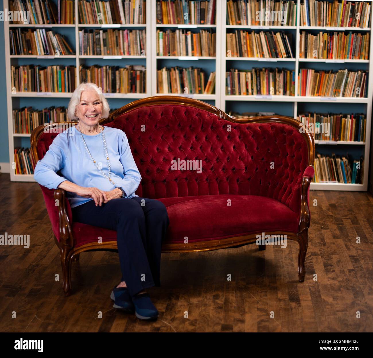 Ellen Burstyn poses for a portrait in the Paul Newman Library of the ...