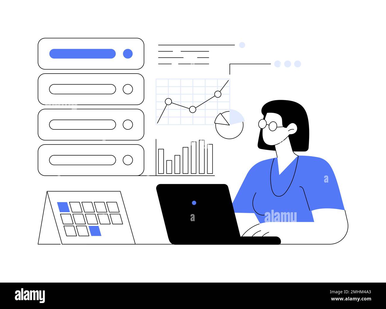 Analytics and data science abstract concept vector illustration Stock ... Analytics and data science abstract concept vector illustration Stock ...
