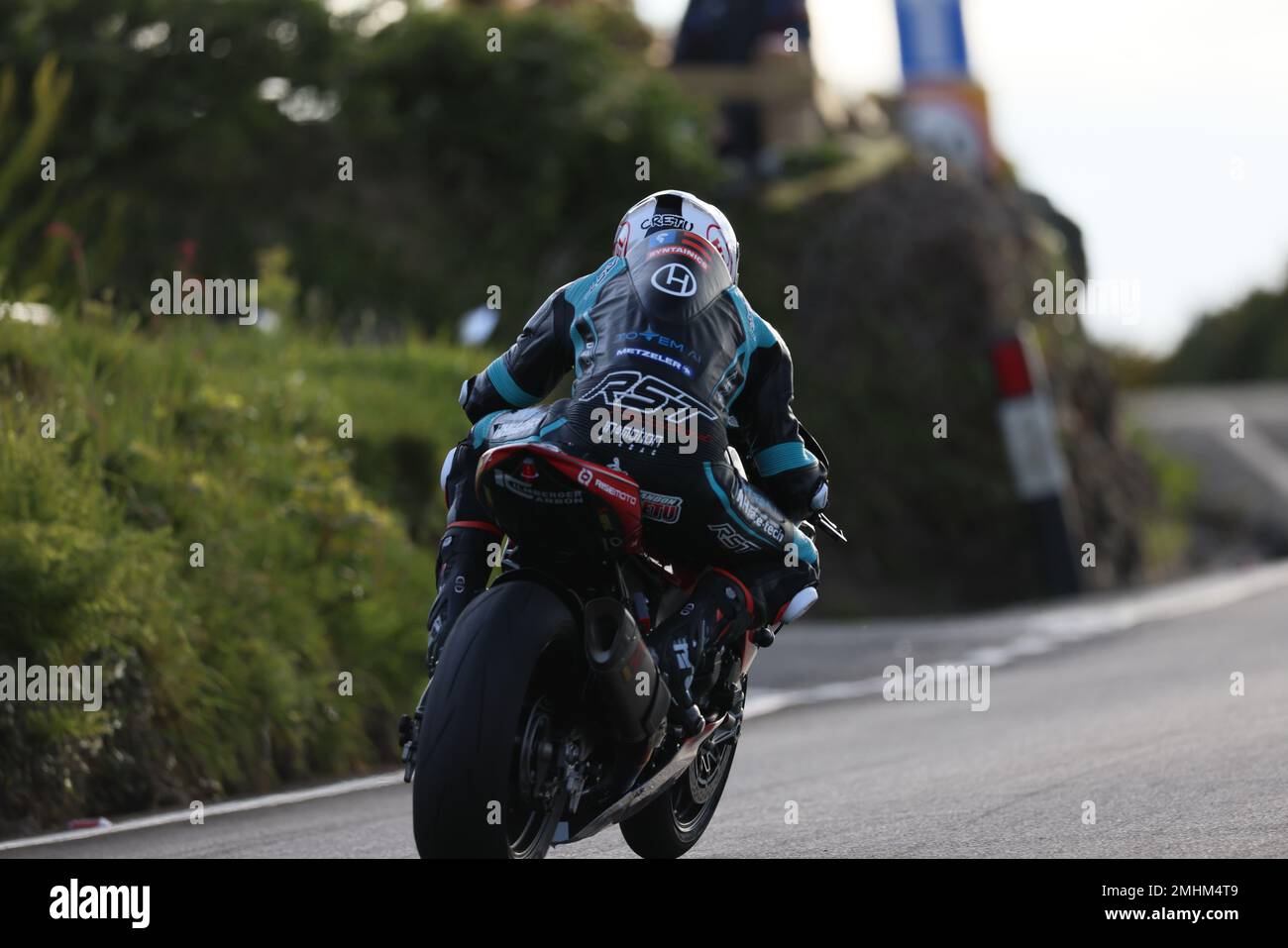 Isle of Man TT 22, Gooseneck, Practice Week Stock Photo - Alamy