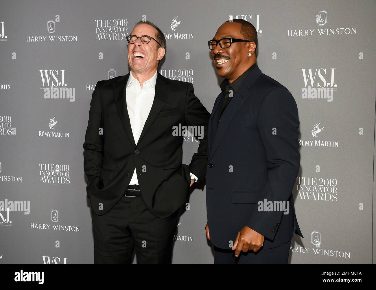 Comedian Jerry Seinfeld, left, and honoree actor-comedian Eddie Murphy ...