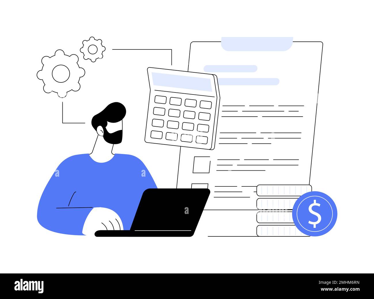 Budget planning abstract concept vector illustration Stock Vector Image ...