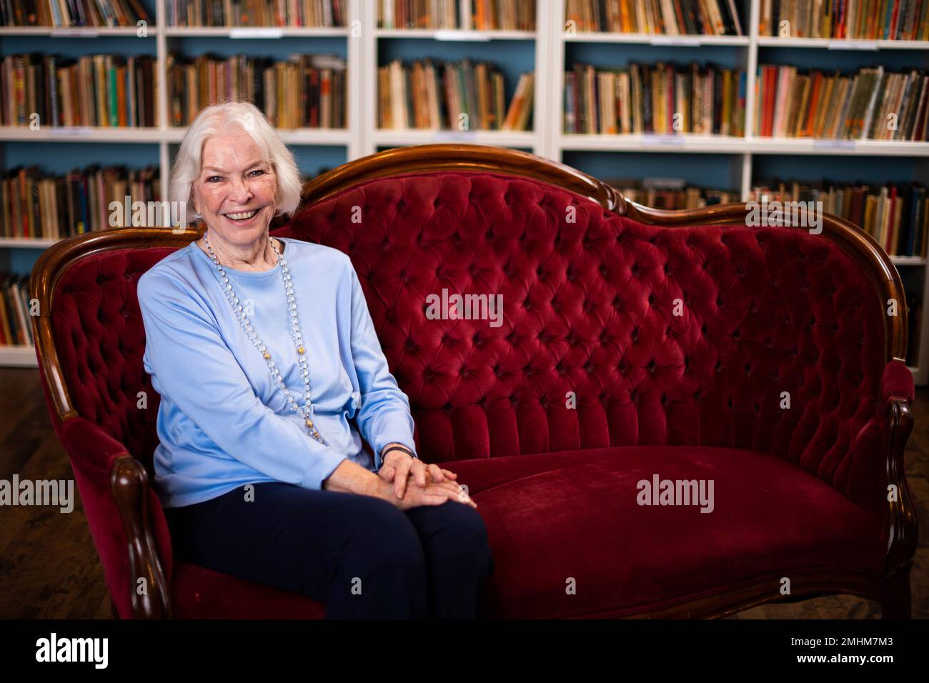 Ellen Burstyn poses for a portrait in the Paul Newman Library of the ...