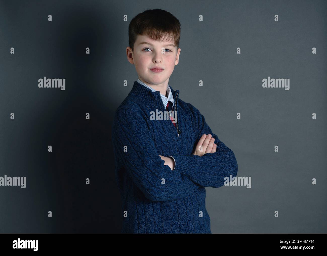 Actor Iain Armitage poses for a portrait in New York on Sept. 17, 2019 ...