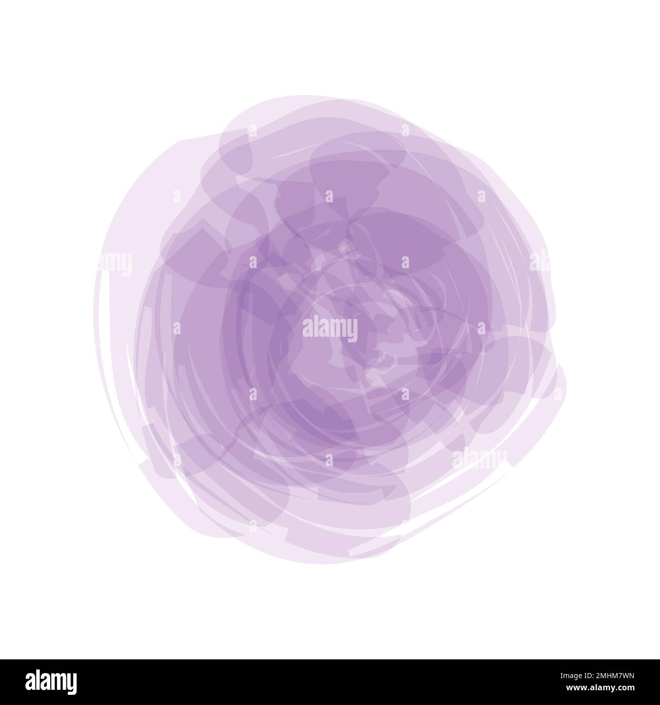 Purple violet watercolor brush element circle liquid style for ...