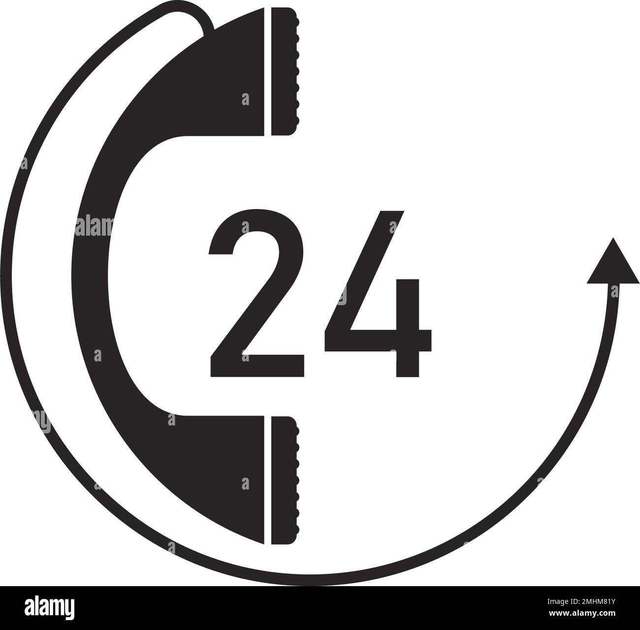 24 hour service icon. vector illustration symbol design Stock Vector ...