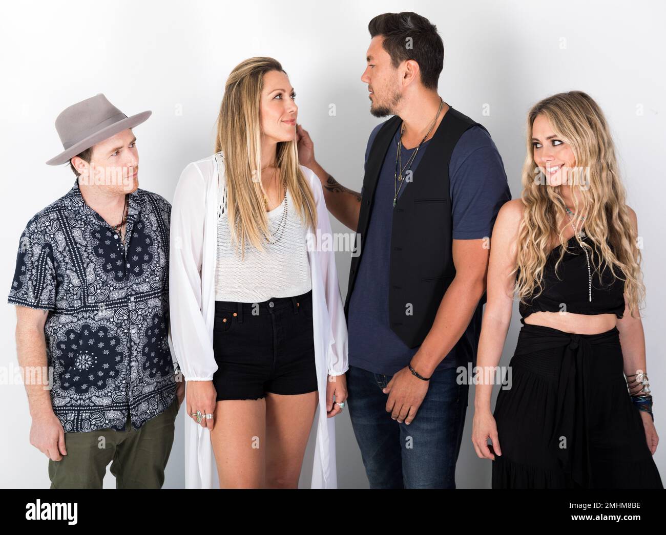 Jason Reeves, Colbie Caillat, Justin Kawika Young, and Nelly Joy of the ...