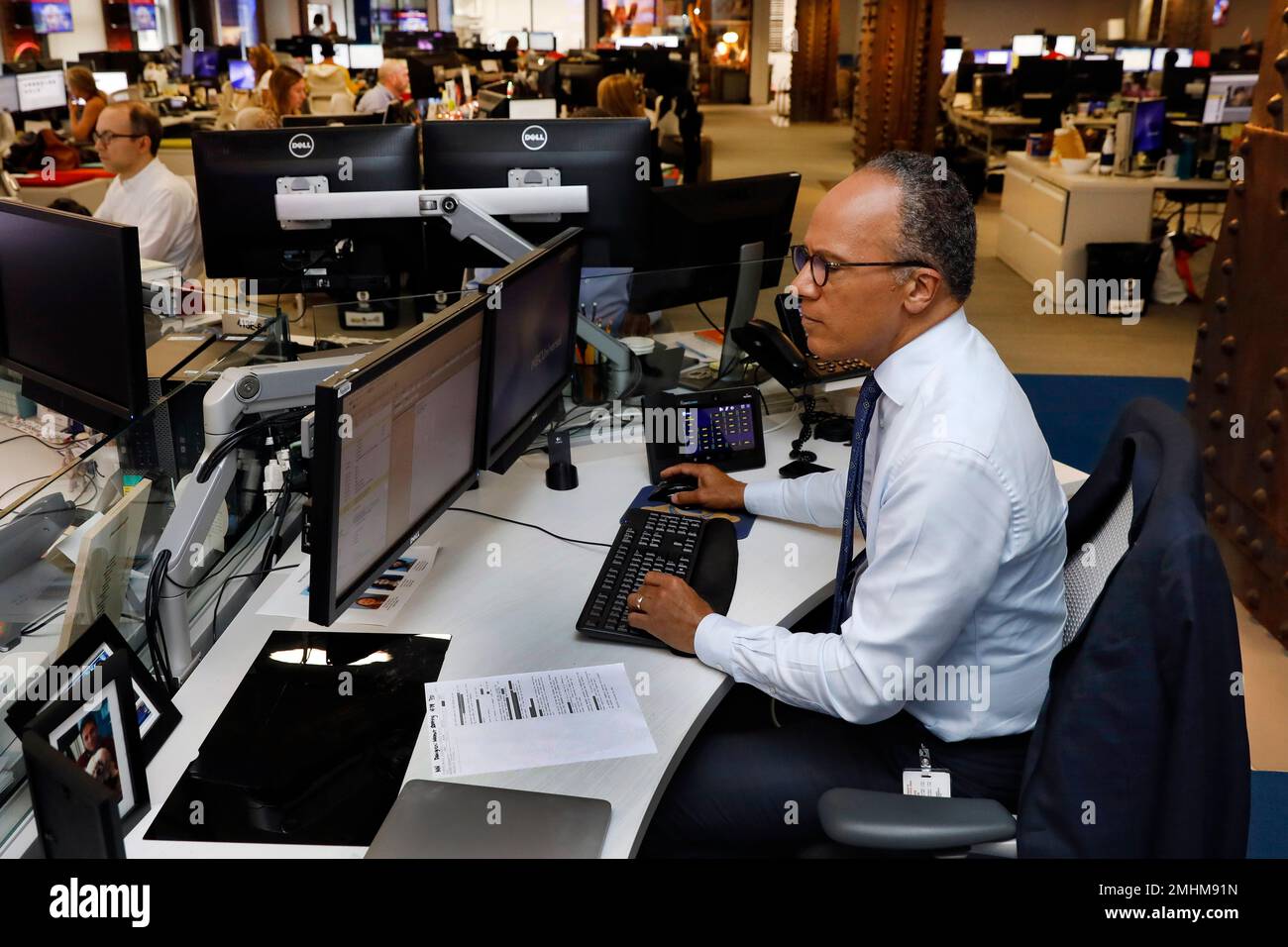 NBC Nightly News and Dateline anchor Lester Holt is photographed at his ...