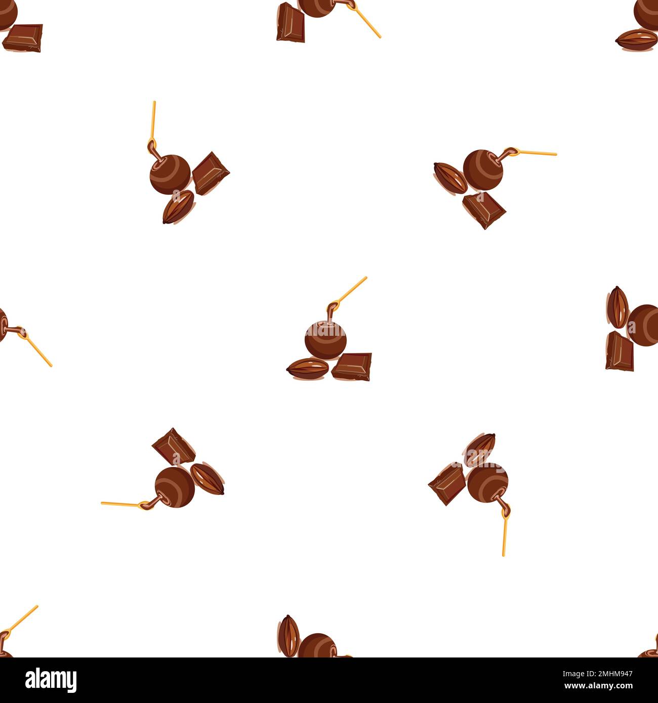 Chocolate ball pattern seamless vector Stock Vector Image & Art - Alamy