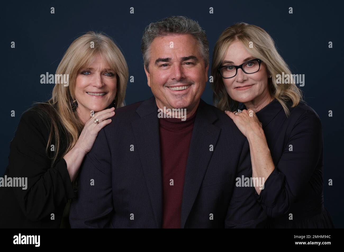 Susan Olsen, left, Christopher Knight, center, and Maureen McCormick ...