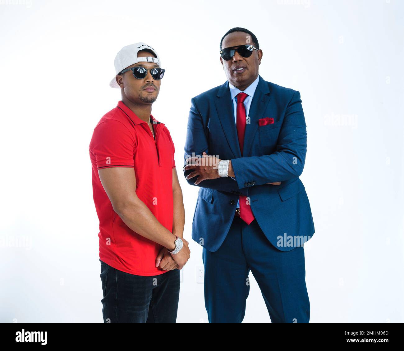 Romeo Miller, left, and Master P pose for a portrait at the Associated ...