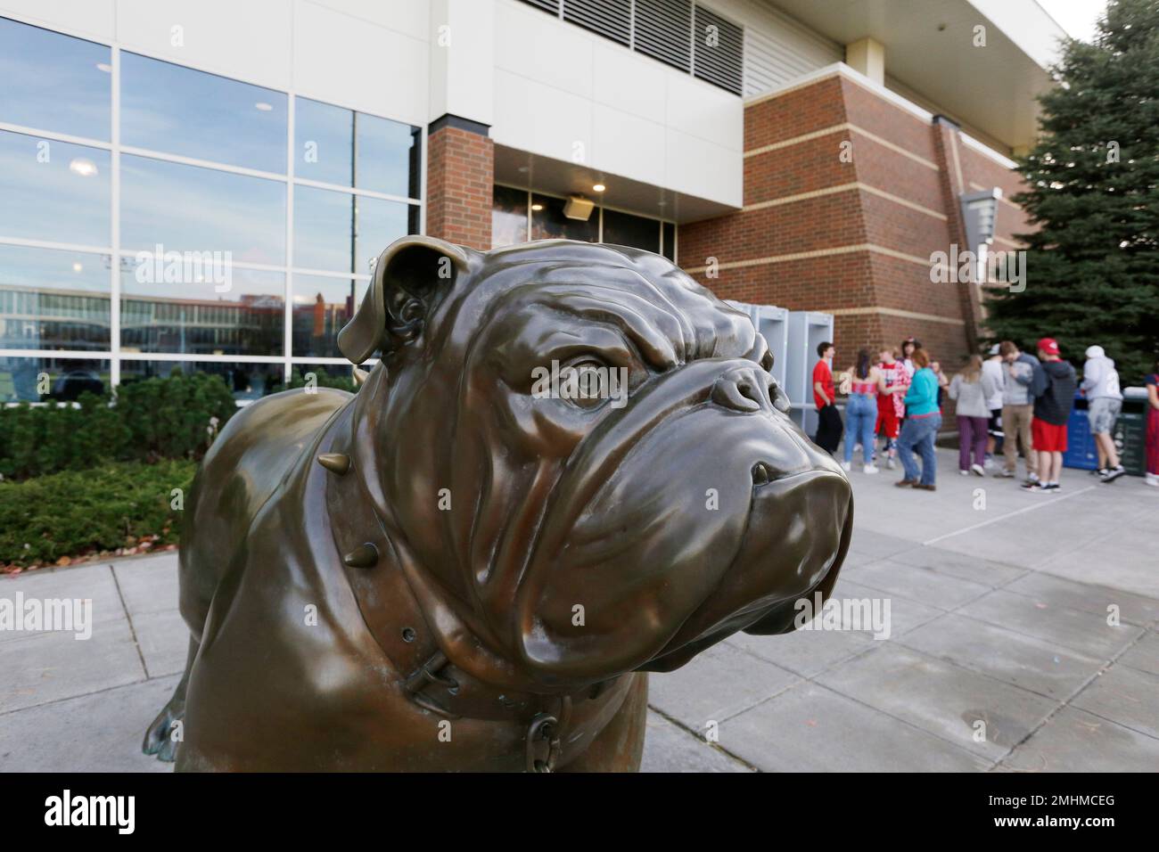 Vincent DeFelice's sculpture "It's Our House" stands outside the ...