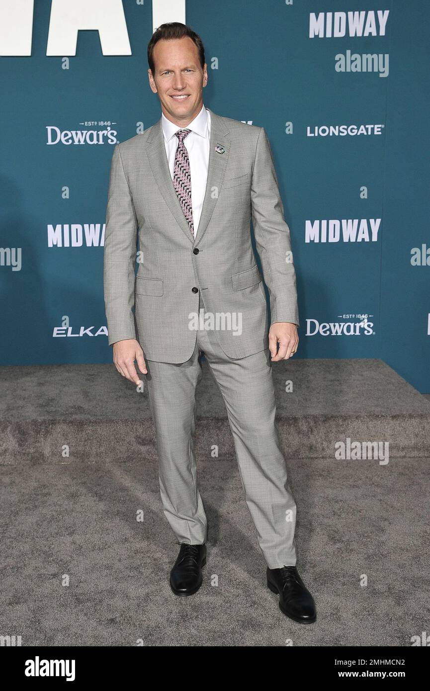 Patrick Wilson attends the world premiere of "Midway," at the Regency ...