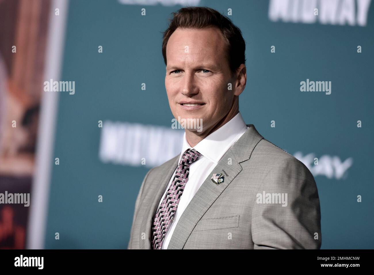 Patrick Wilson attends the world premiere of "Midway," at the Regency ...