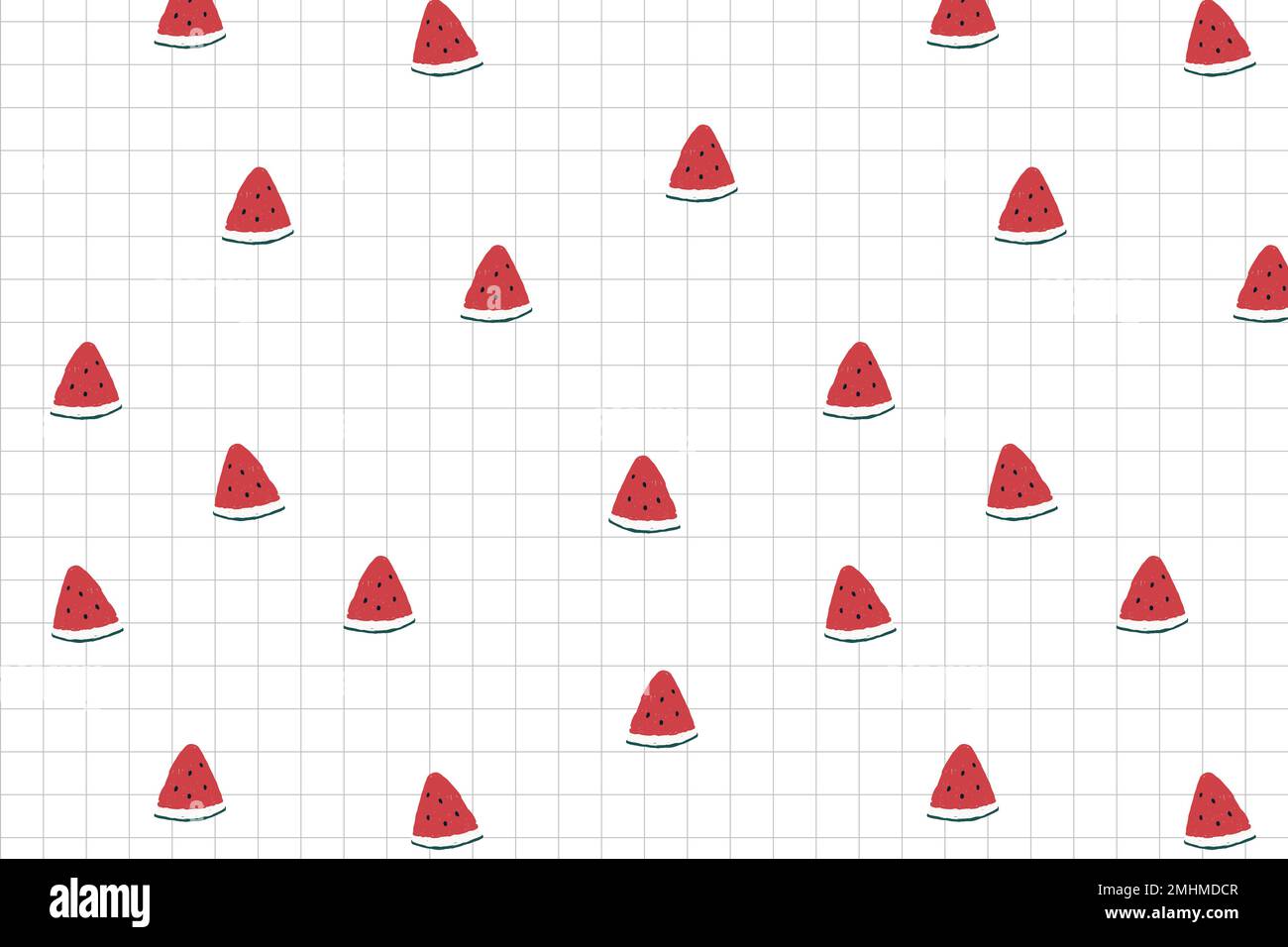 Watermelon background desktop wallpaper, cute summer vector Stock ...