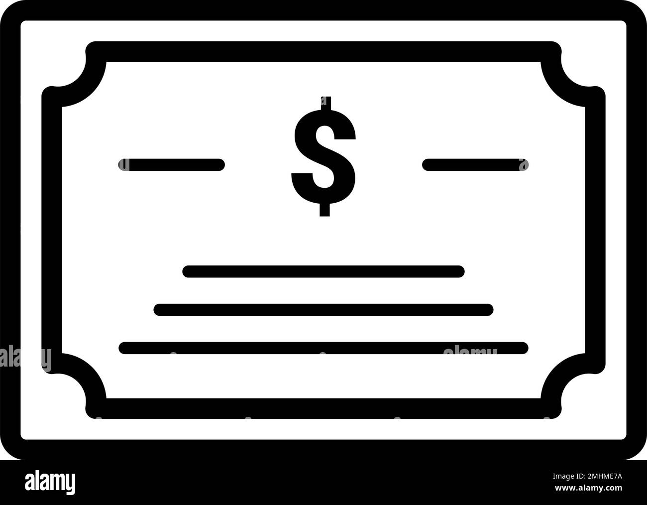 Simple government bond icon. Investment bond. Editable vector Stock ...