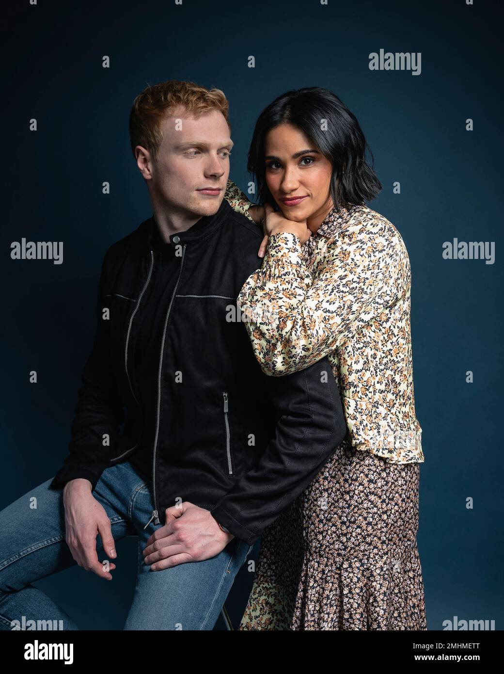 Charlie Field, left, and Tiffany Smith pose for portraits at the ...