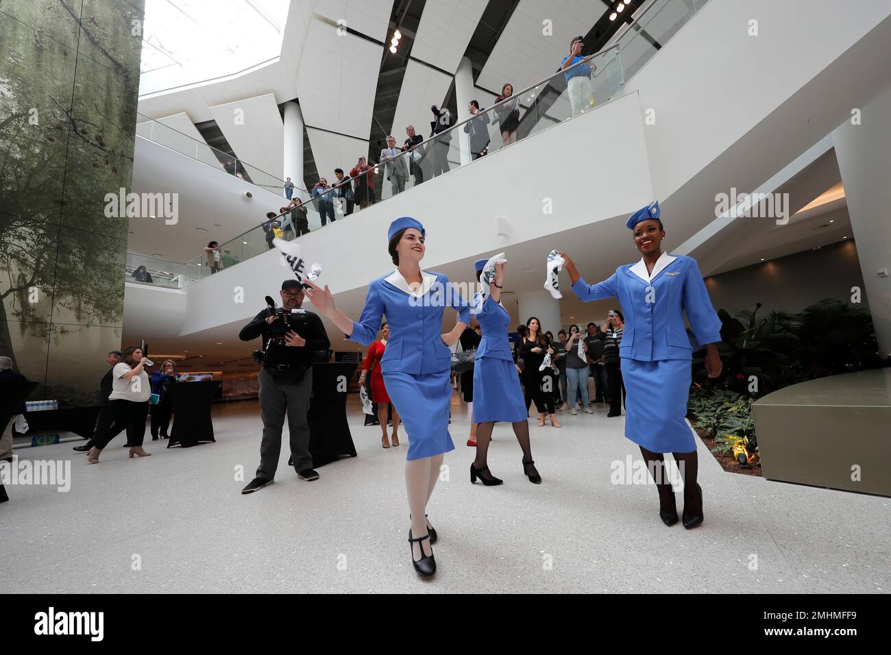 CORRECTS CITY TO KENNER, NOT BATON ROUGE- Women dressed as flight ...