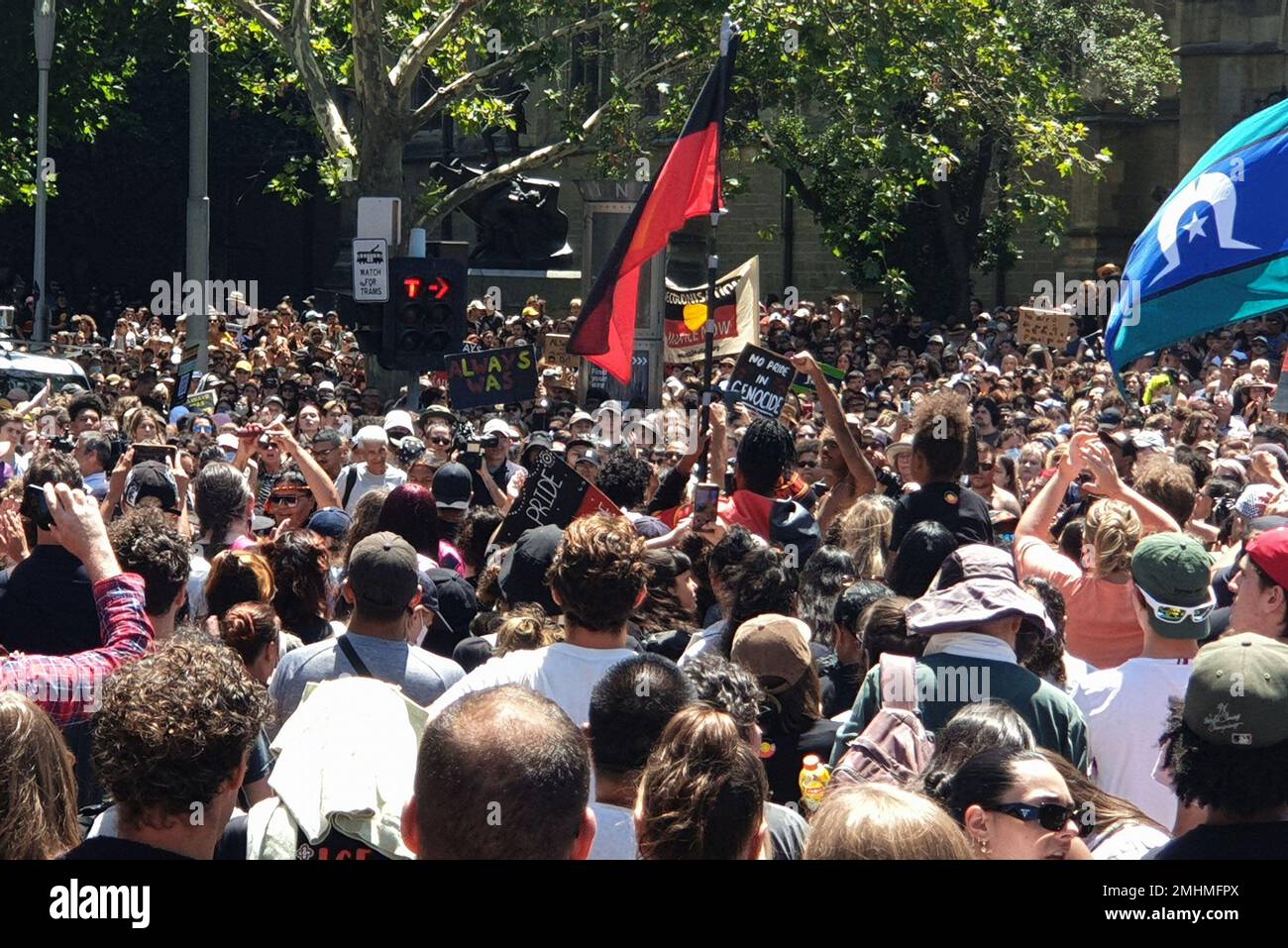 Melbourne, Victoria, Australia. 26th Jan, 2023. A large number of ...