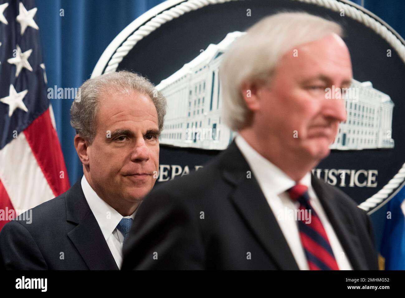 Justice Department Inspector General Michael Horowitz looks at Deputy ...