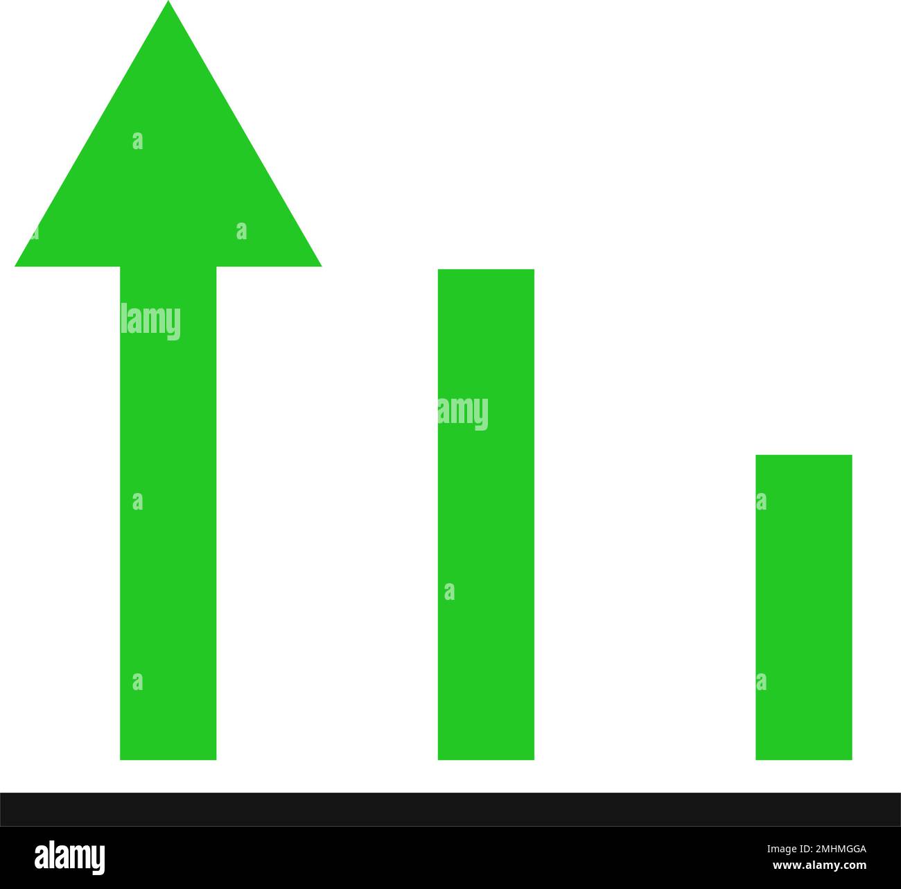 Increase Sign. Rising Icon. Editable vector Stock Vector Image & Art ...