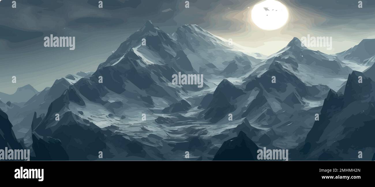 Tropical mountain ridge Stock Vector Images - Alamy