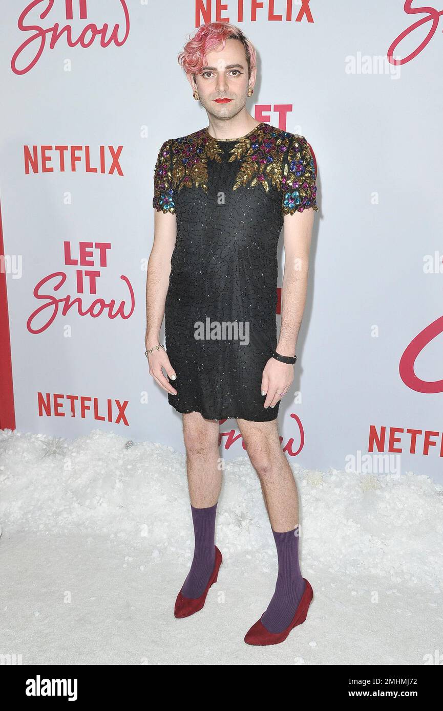Jacob Tobia attends the LA premiere of "Let it Snow" at The Grove on ...