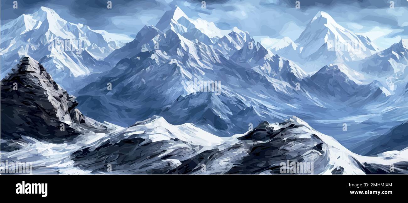 Climbing mountain spectacular Stock Vector Images - Alamy