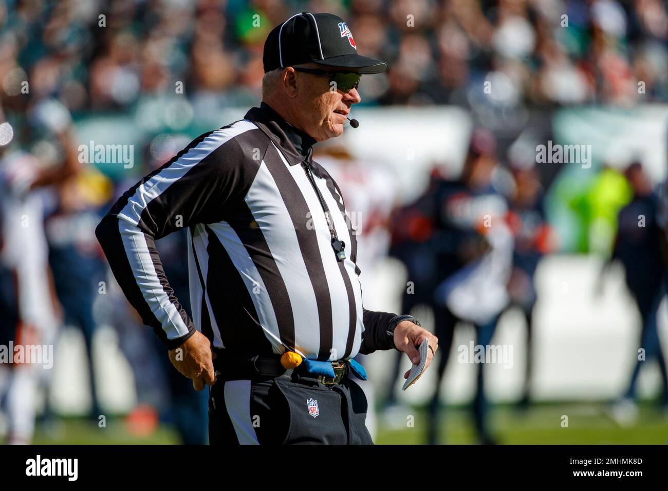Back judge Scott Helverson (93) looks on during the the NFL football ...