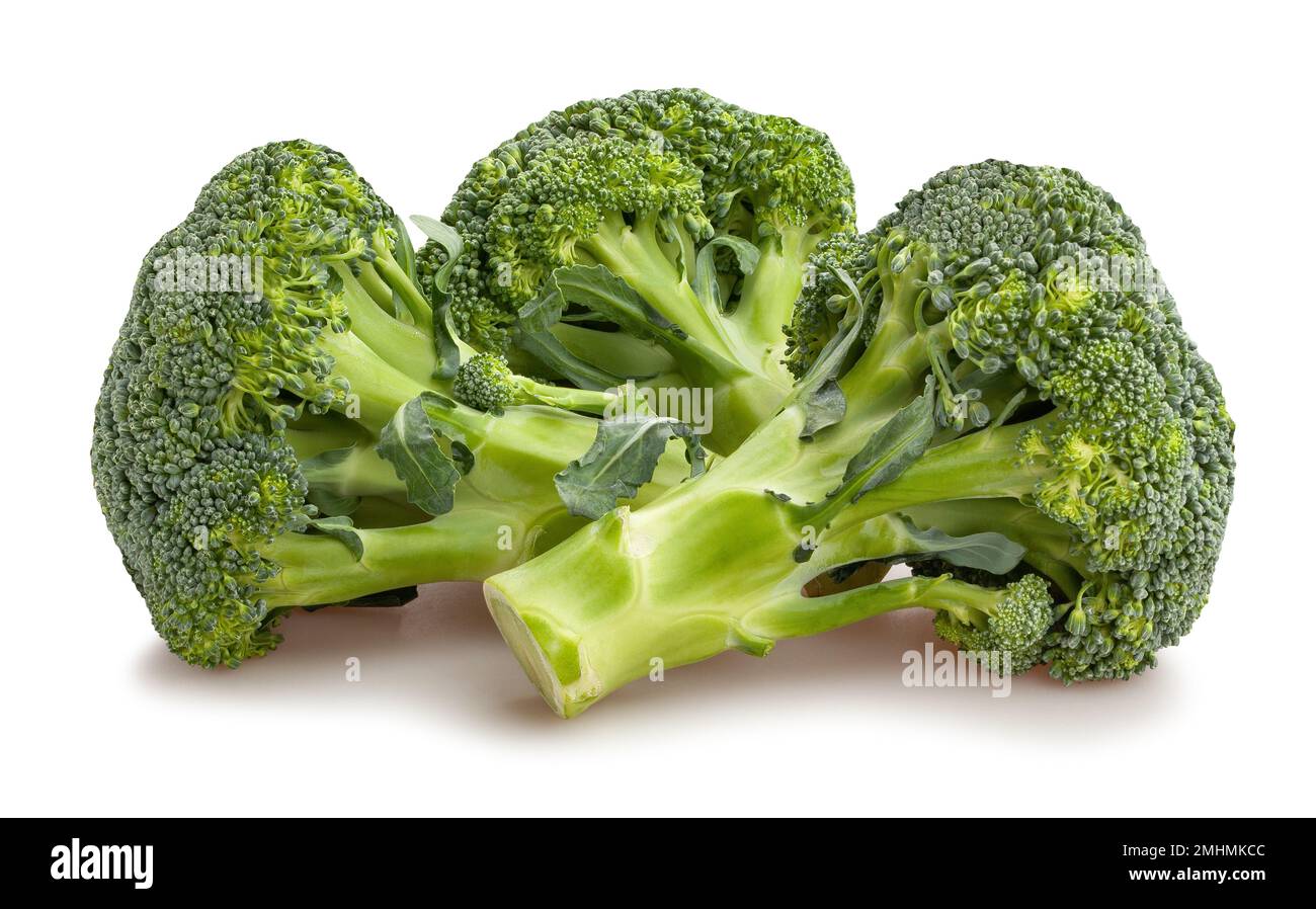 broccoli path isolated on white Stock Photo - Alamy