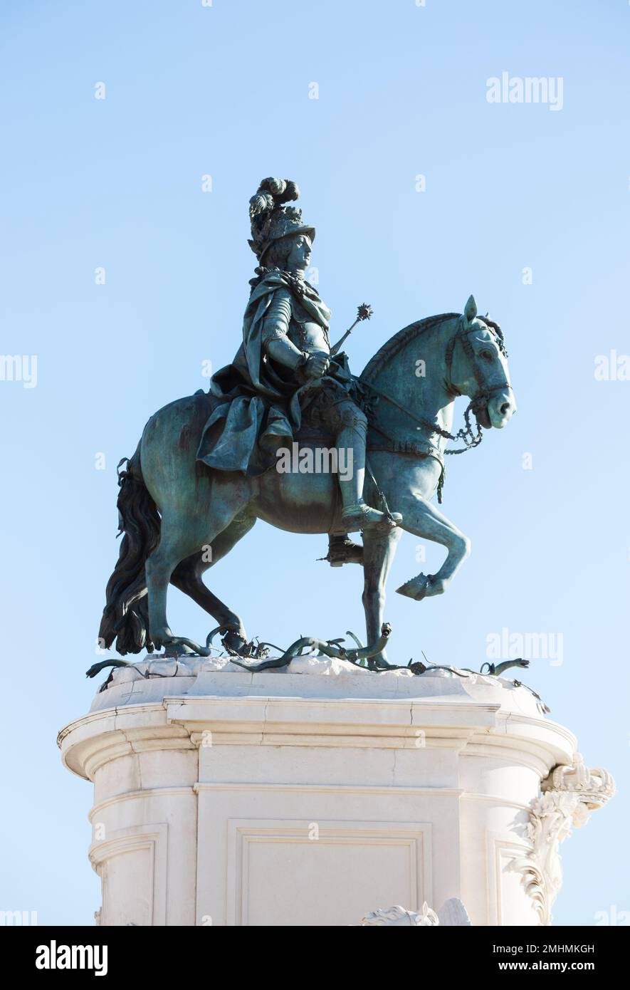 Statue of King Jose I in Lisbon Stock Photo - Alamy
