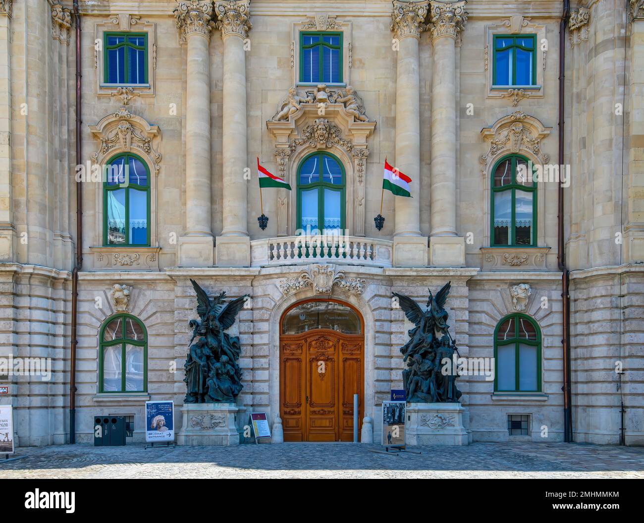 Budapest, Hungary. History Museum in Buda Castle Royal Palace and ...
