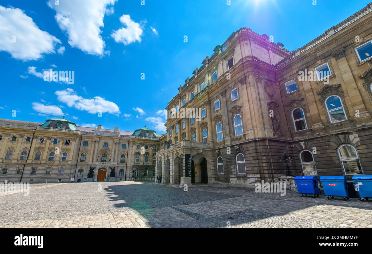 Budapest, Hungary. History Museum in Buda Castle Royal Palace and ...