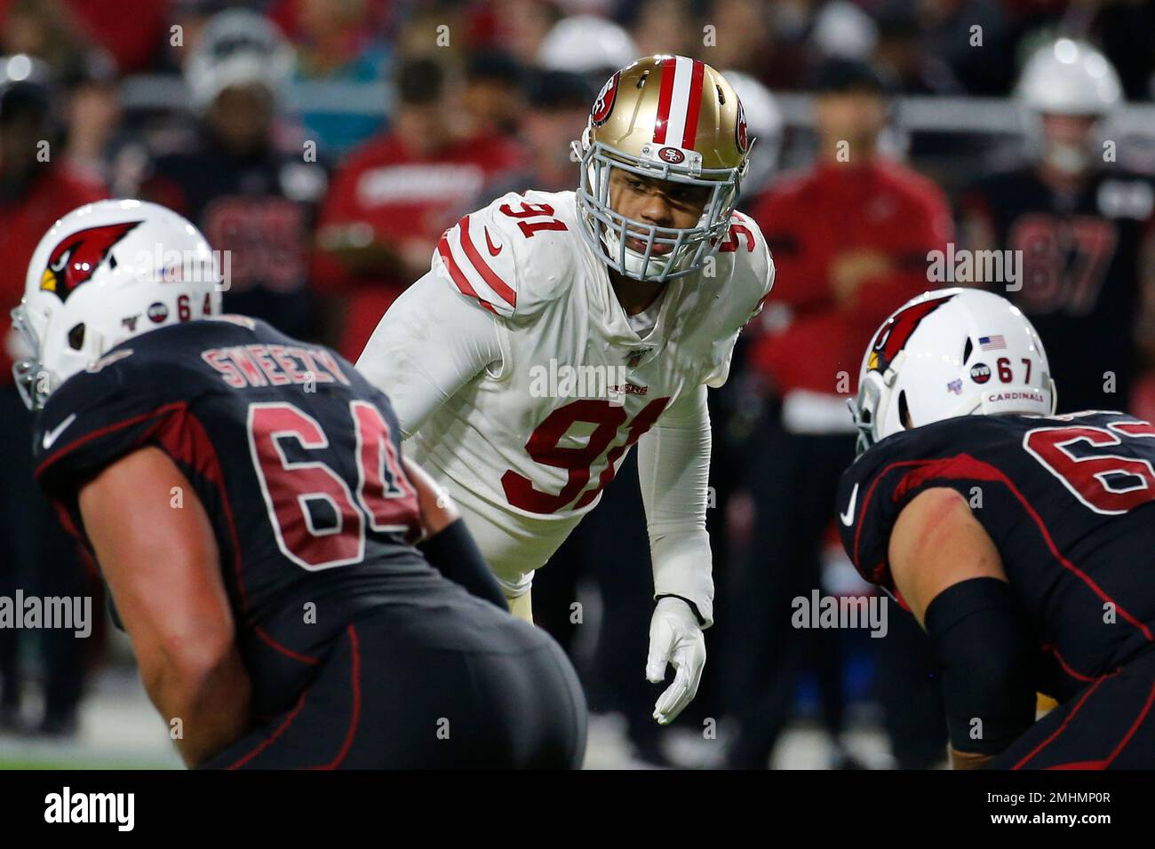 San Francisco 49ers defensive end Arik Armstead (91) during the first ...