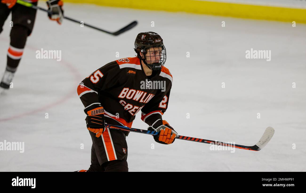 Bowling Green forward Sam Craggs skates against Minnesota State during ...