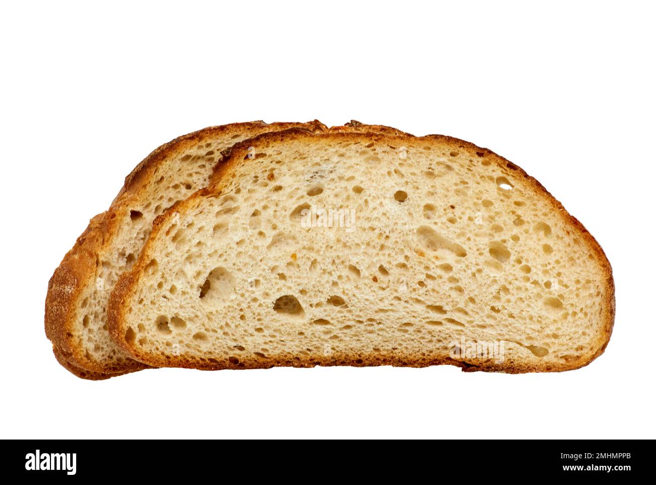 Image of sliced white bread with crispy crust Stock Photo - Alamy