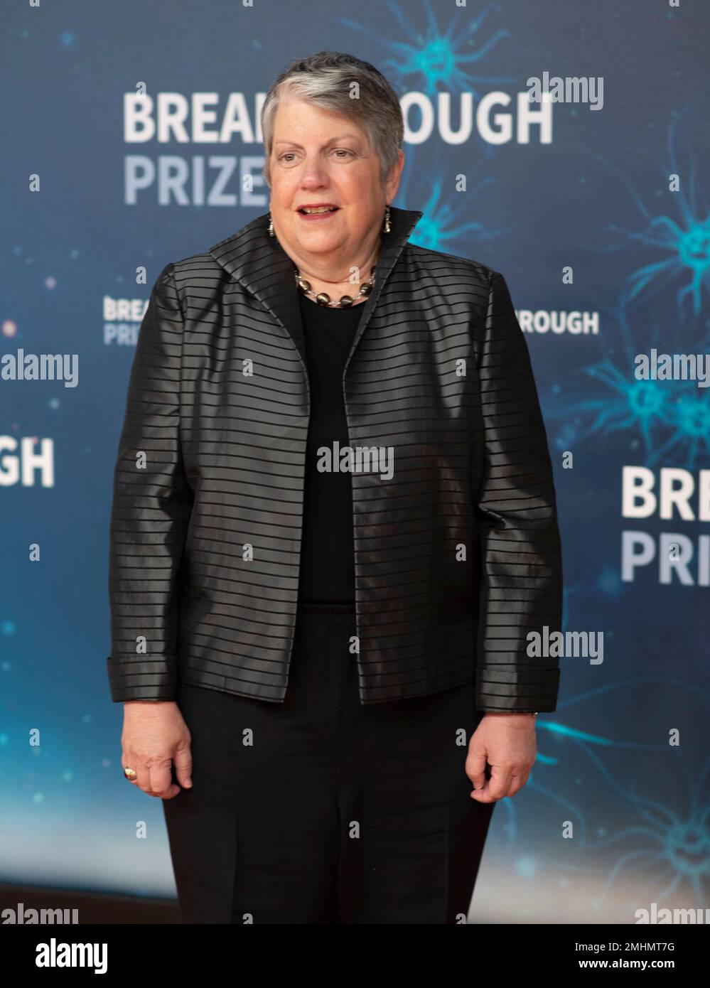 Janet Napolitano seen at 8th Annual Breakthrough Prize Ceremony at NASA ...