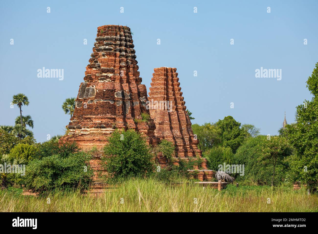 The temple ruins of Ava at Mandalay in Myanmar Stock Photo - Alamy