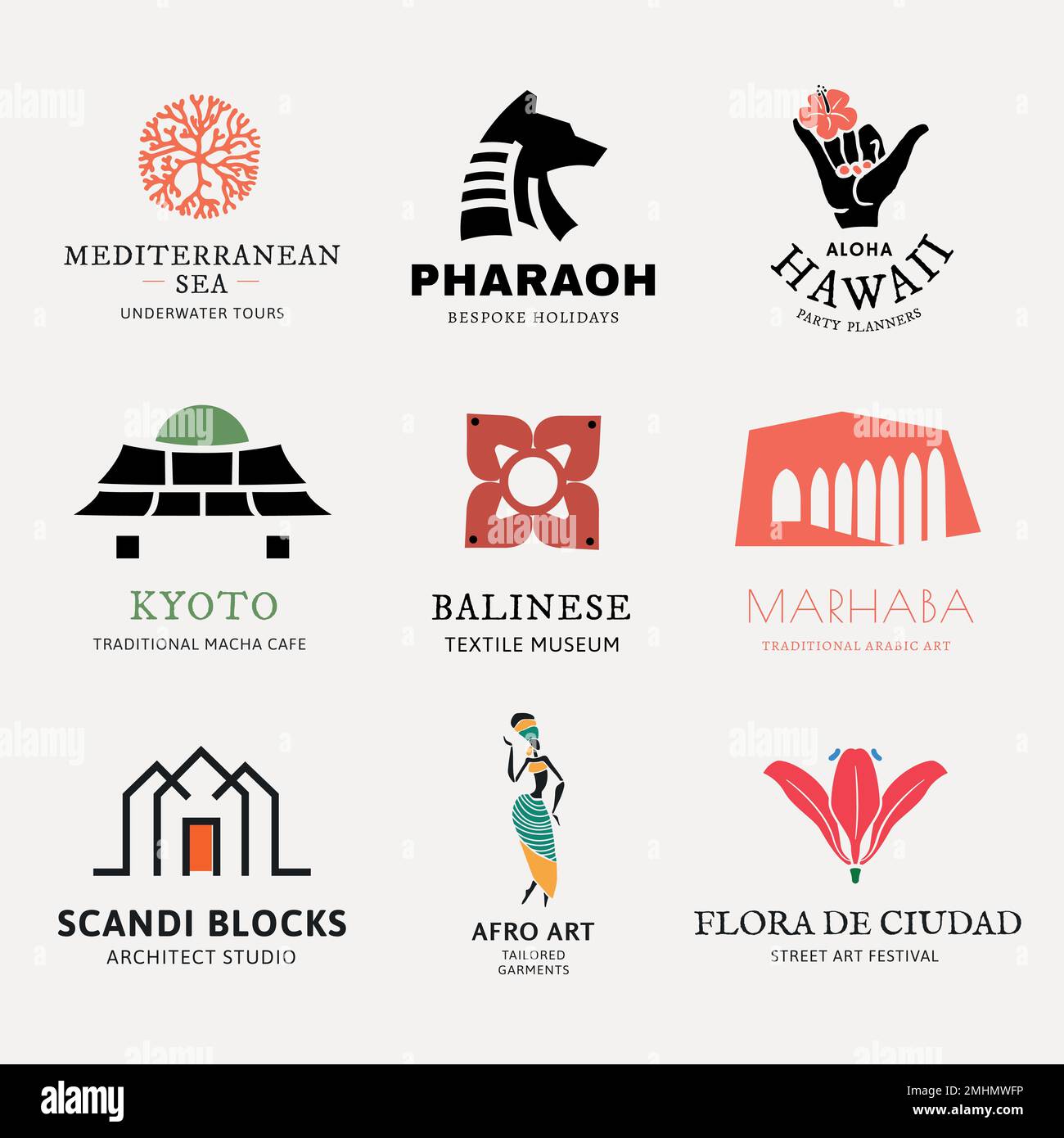 Fashion & art logo business template, lifestyle branding design vector ...