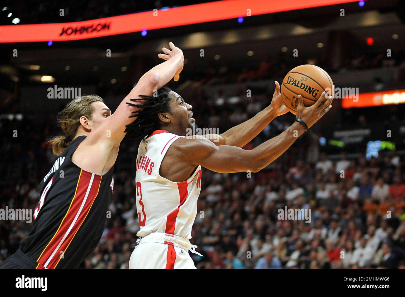 Houston Rockets guard Chris Clemons (3) goes up to shoot after getting ...