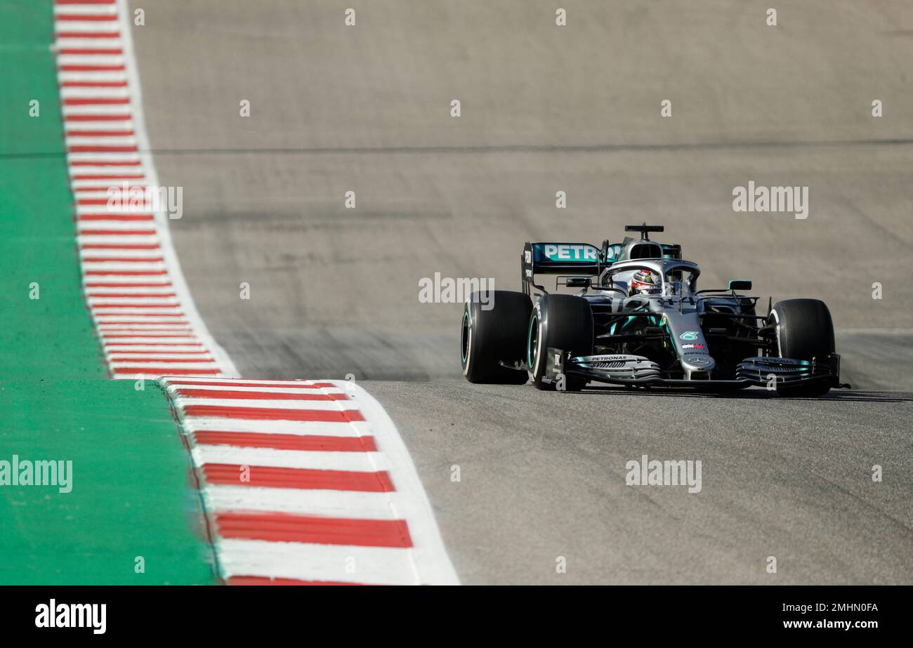 Mercedes driver Lewis Hamilton, of Britain, races during the Formula ...