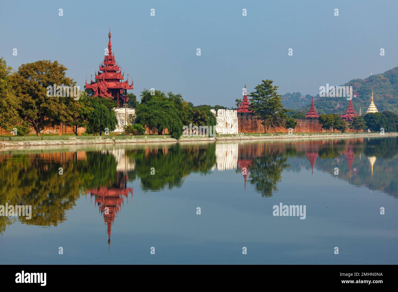 The royal palace of Mandalay in Myanmar Stock Photo - Alamy