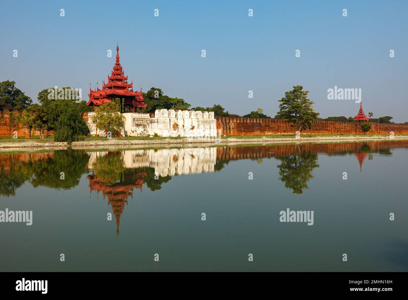 The royal palace of Mandalay in Myanmar Stock Photo - Alamy
