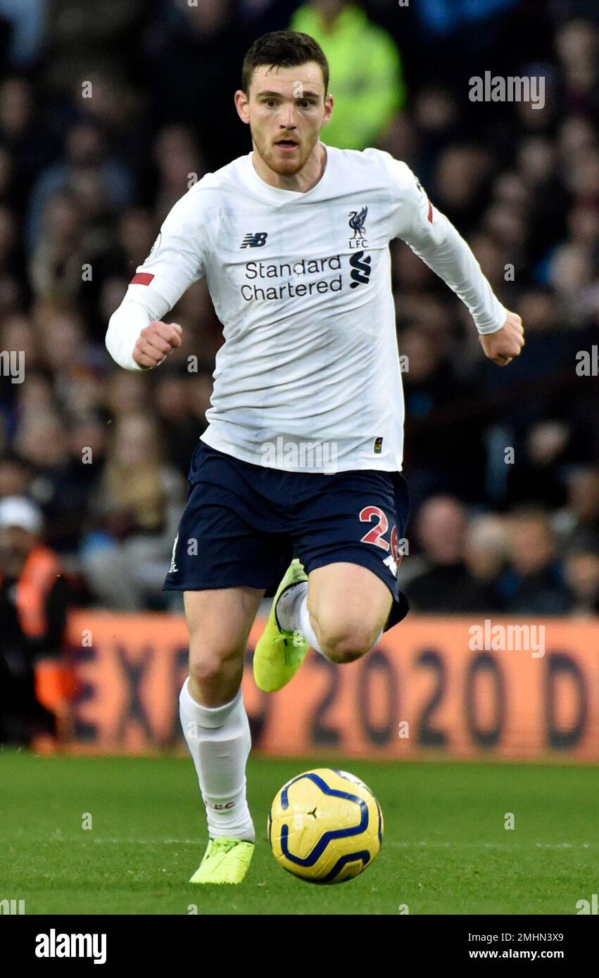 Liverpool's Andrew Robertson during the English Premier League soccer ...