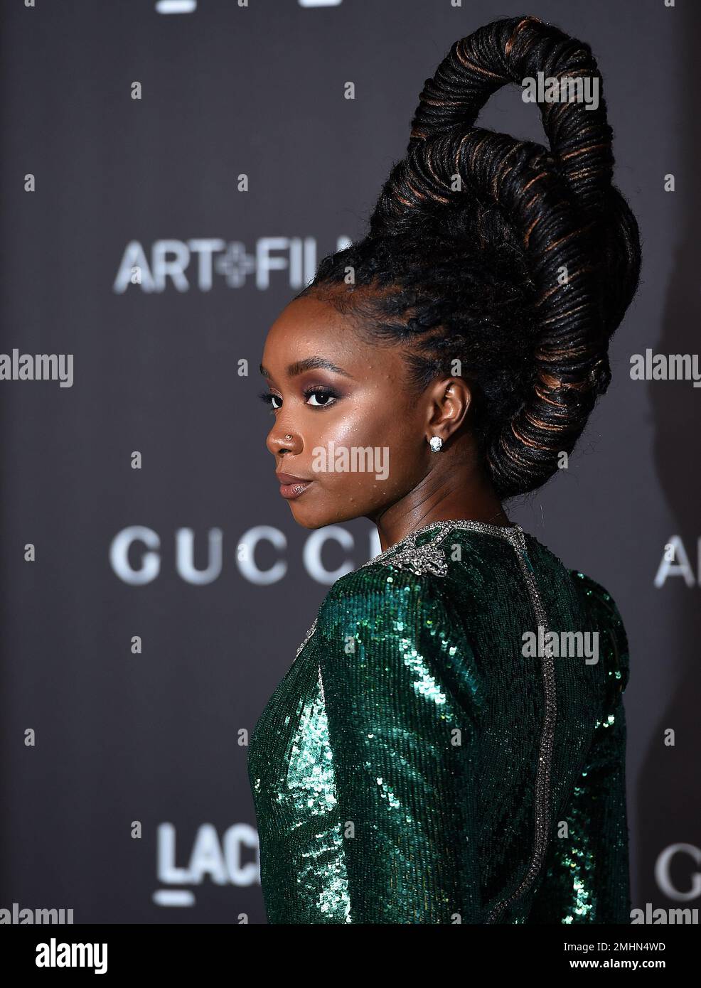 Kiki Layne arrives at the 2019 LACMA Art and Film Gala at LACMA on ...
