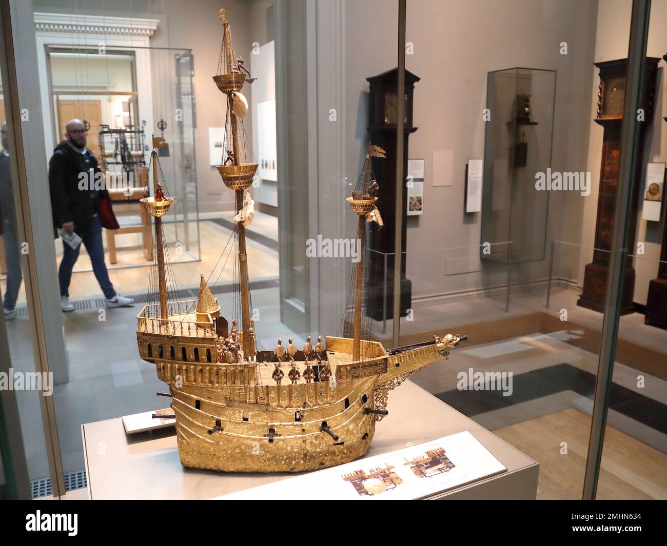 Mechanical galleon is a table ornament in the shape of a ship by Hans ...