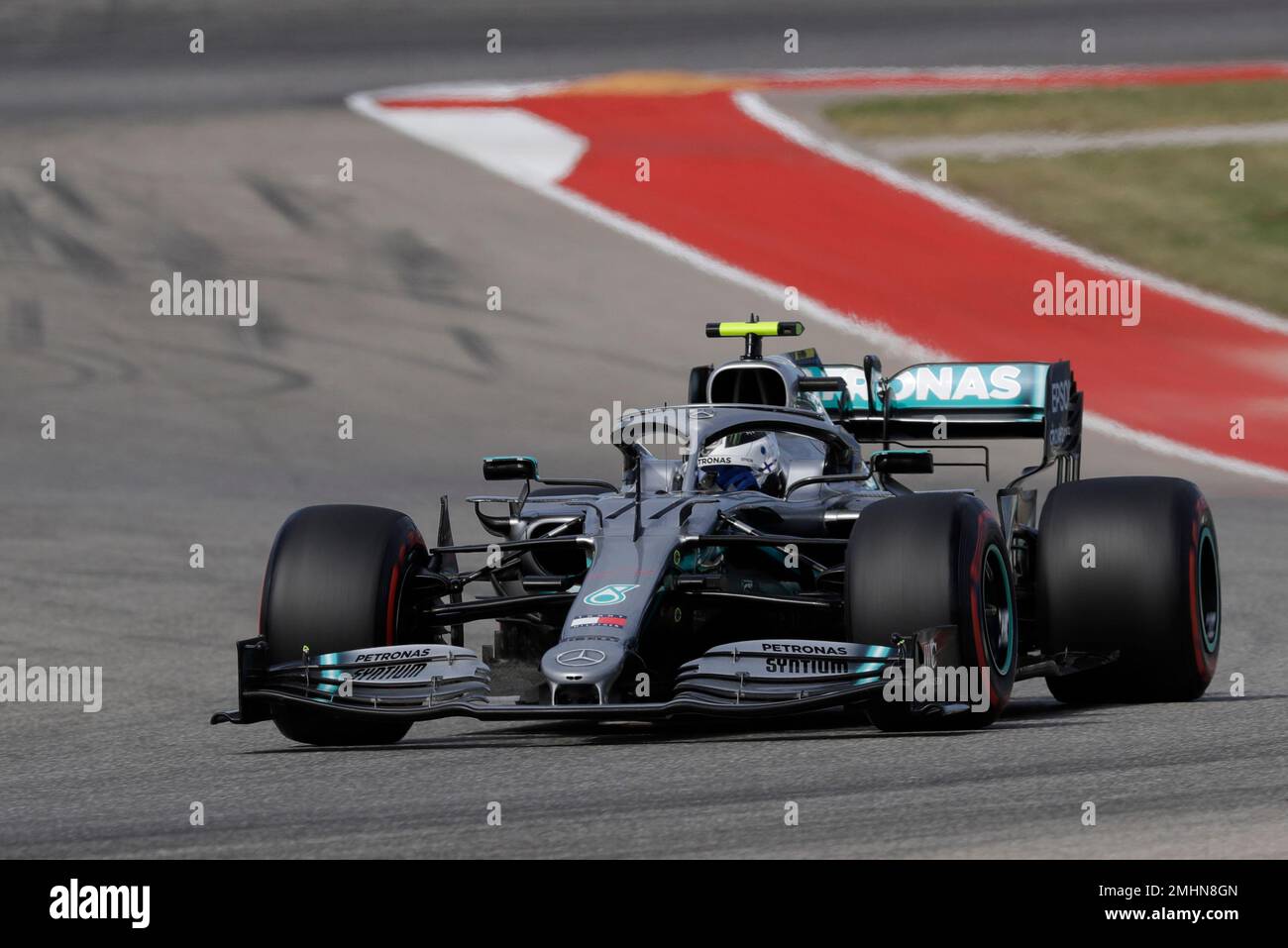 Mercedes driver Valtteri Bottas, of Finland, steers his car during the ...