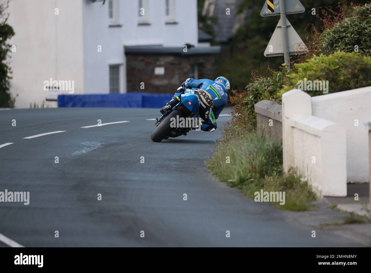 Isle of Man TT 22, Rhencullen Practice Week Stock Photo - Alamy