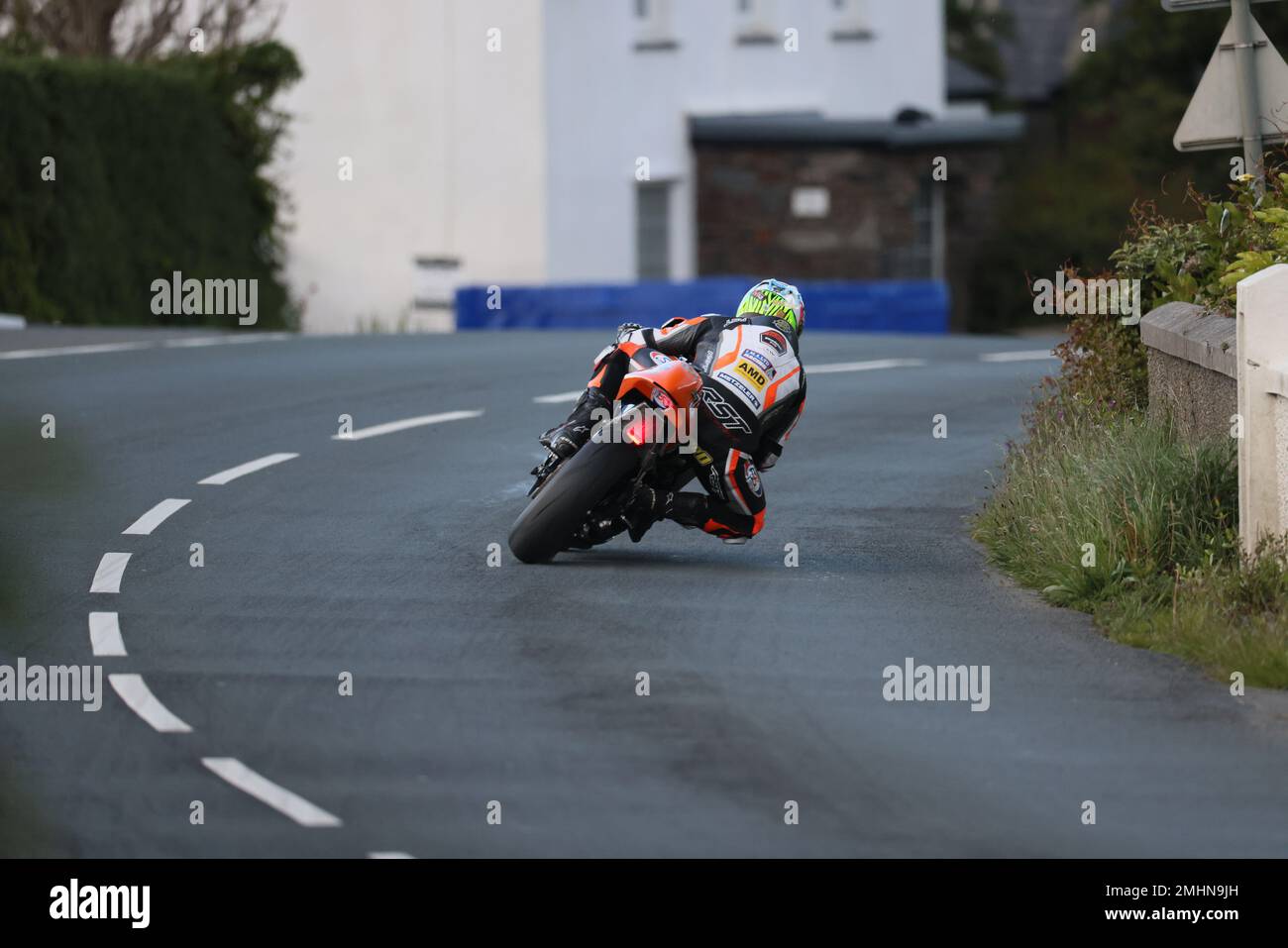 Isle of Man TT 22, Rhencullen Practice Week Stock Photo - Alamy